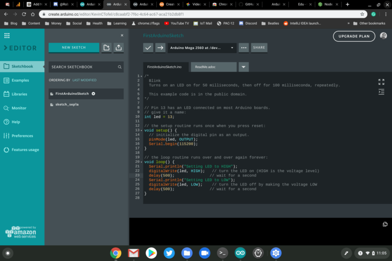 How To Code An Arduino With A Chromebook