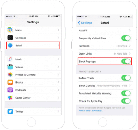 How To Allow Pop-Ups On iPhone?