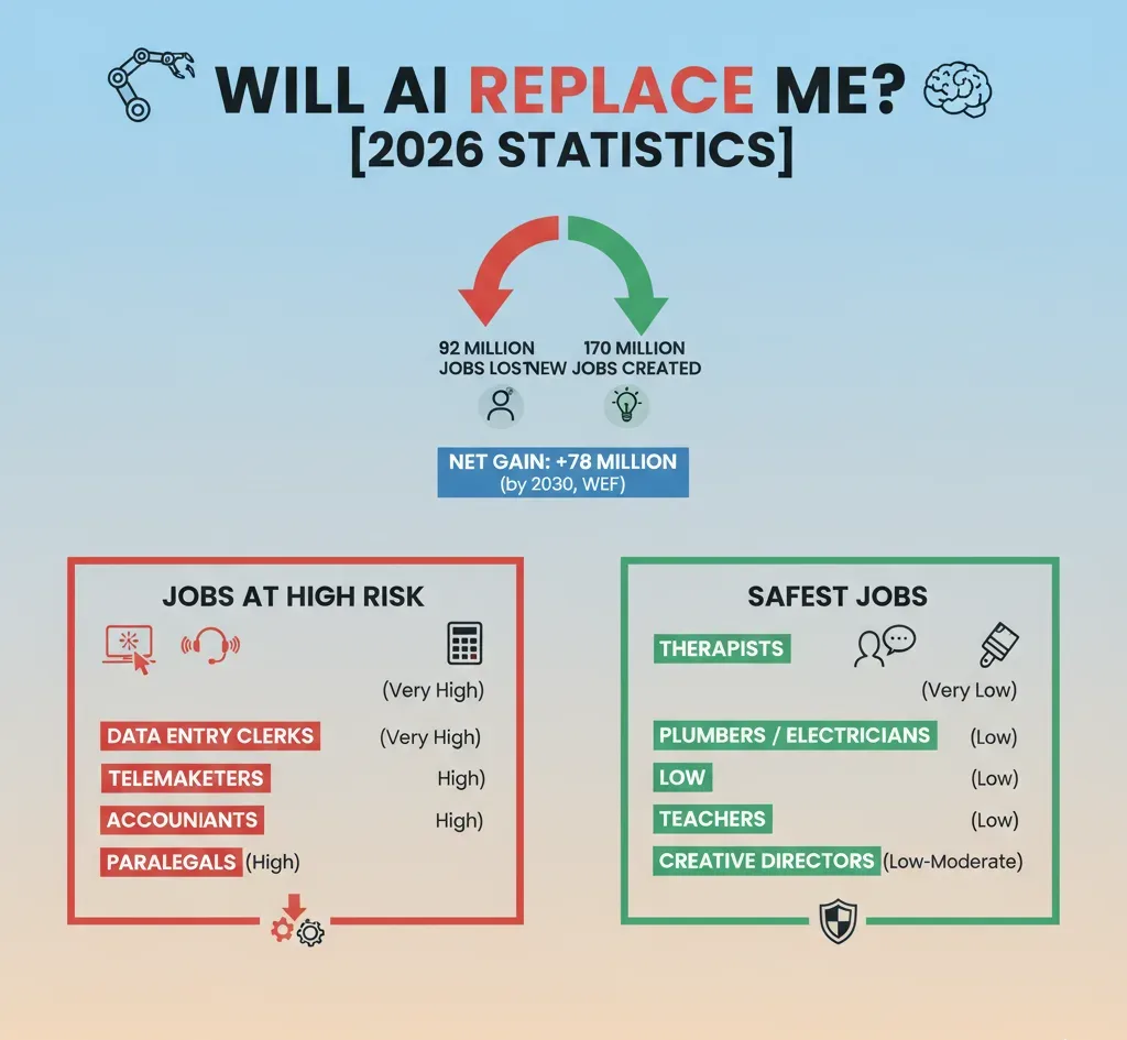 Will AI Replace Me? [2026 Statistics]