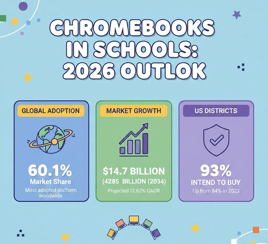 Chromebooks In Schools Statistics 2026: Adoption And Usage Demographics