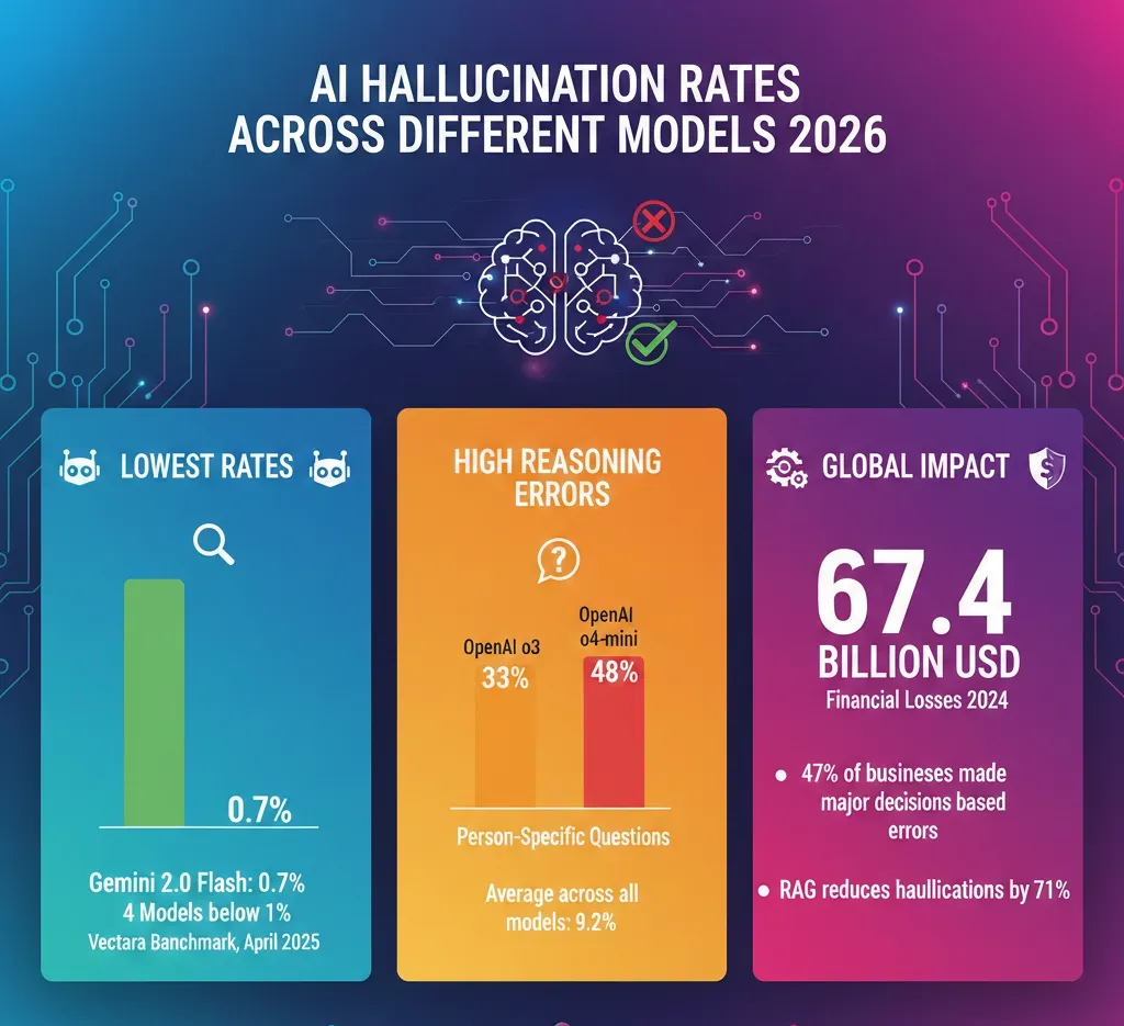 AI Hallucination Rates Across Different Models 2026