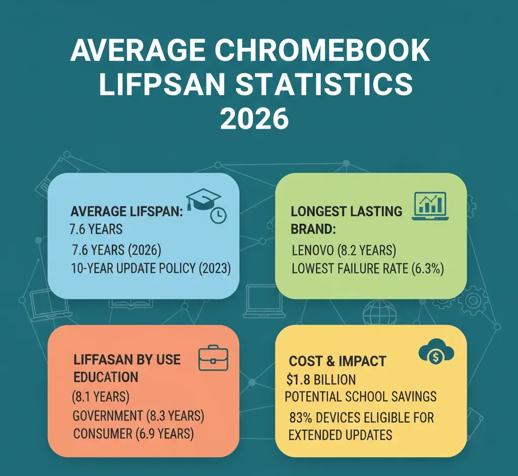 Average Chromebook Lifespan Statistics 2026